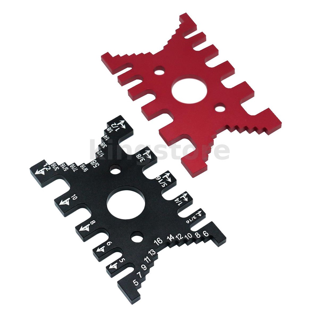 Aluminum Dovetail Jig Woodworking Tenon Caliper Height Measuring Gauge ...