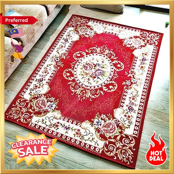 Karpet 3D Floor Mat Jenis Velvet Saiz L 120CM X 90CM Anti Slip dan Anti ...