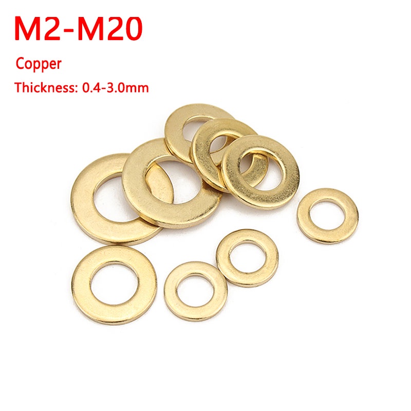 GB97 DIN125 Copper Gasket Flat Washer Copper Metal Screw Flat Washer ...