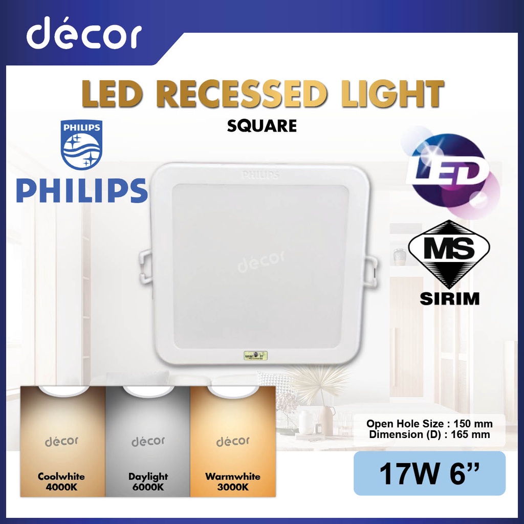 PHILIPS Meson LED Downlight 4" 5" 6" 8" 9W 13W 17W 24W LED Philips ...