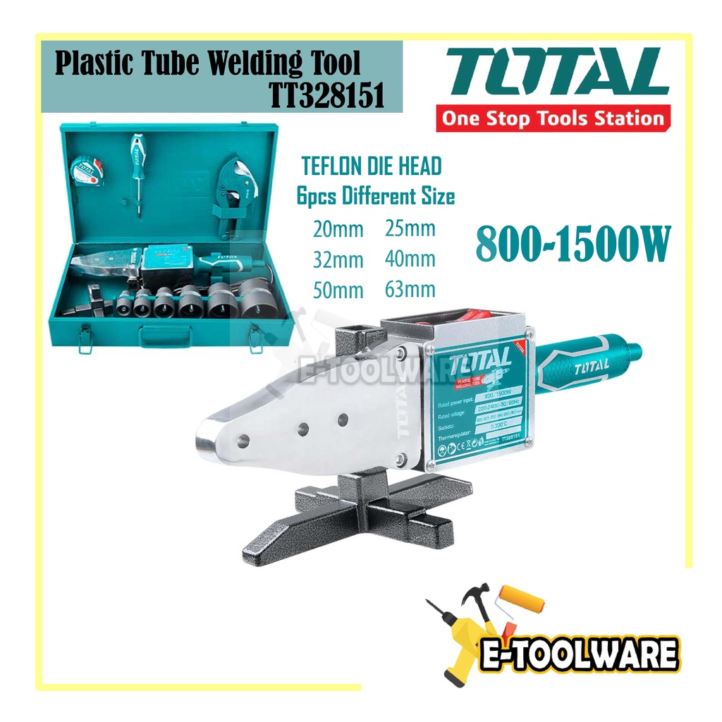Total TT328151 Plastic Tube Welding Tool Welding Machine 800W-1500W ...