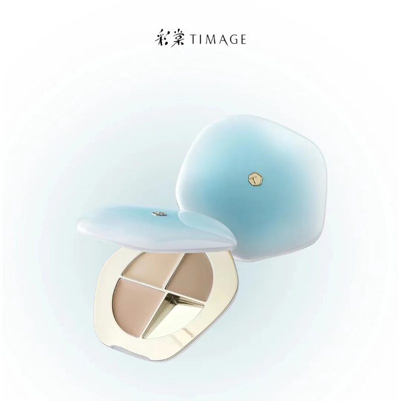 Timage Concealer Tri Color Palette 彩棠三色遮瑕 Brighten Skin Tone Acne Marks ...