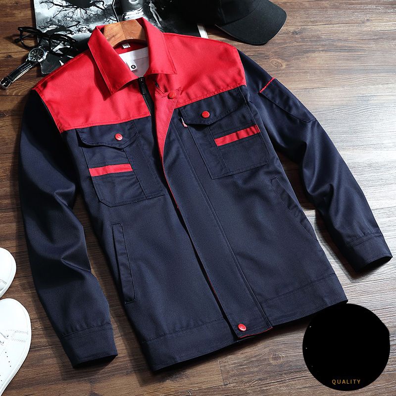 Unisex Safety Jacket Long Sleeve Workwear Protectionclothing Labor ...