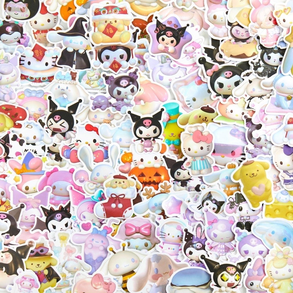 【Buy 50 One Pack】3d Cute Cartoon Sanrio Kuromi Pudding Dog ins Notebook ...