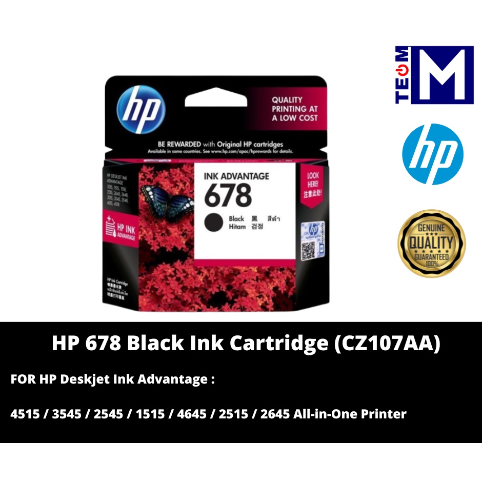 HP 678 Ink Cartridge **Original & Genuine** | Shopee Malaysia