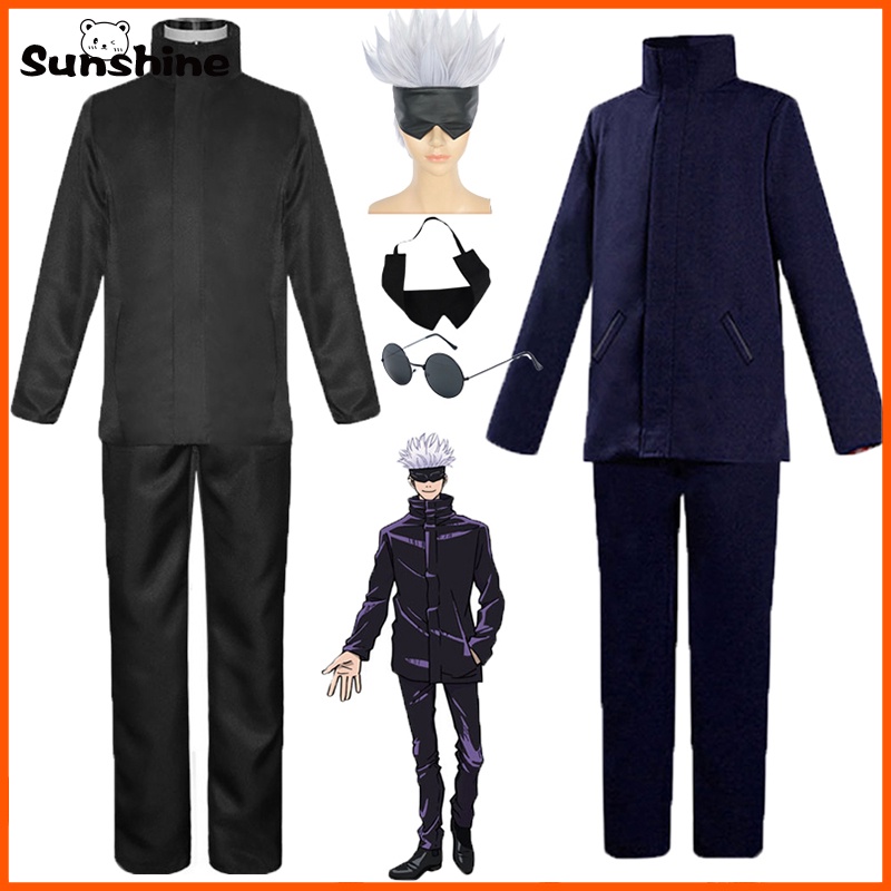 Hot Anime Jujutsu Kaisen Cosplay Costumes Gojo Satoru Set Halloween ...
