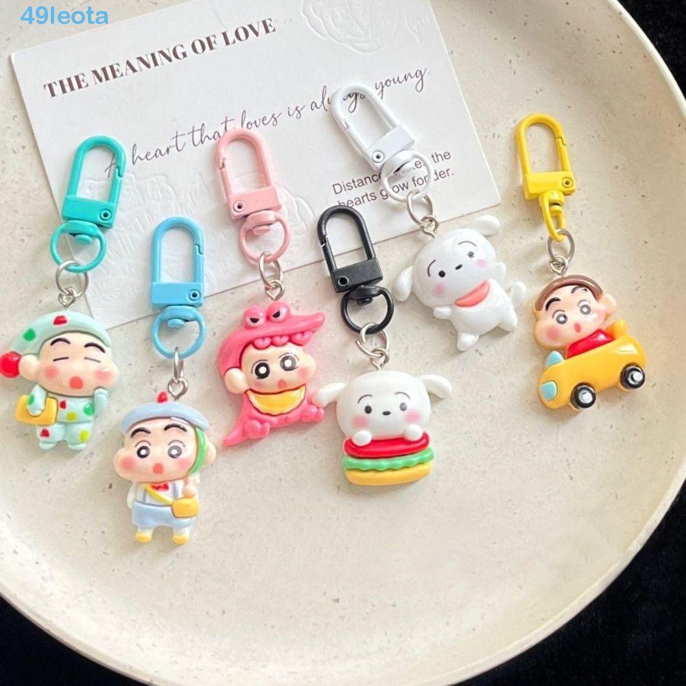 LEOTA Himawari Backpack Decor, Resin Anime Crayon Shin-chan Keychain ...
