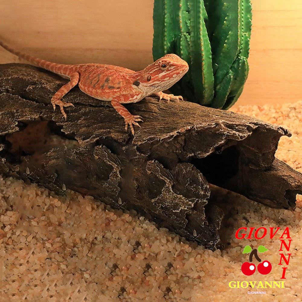 GIOVANNI Lizard Hideout Cave, Simulation Decorative Turtle Climbing ...