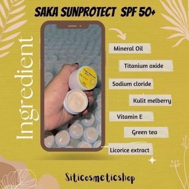 SAKA GLOWING SUNPROTECT SUNSCREEN 🔥ORIGINAL🔥 HQ | Shopee Malaysia