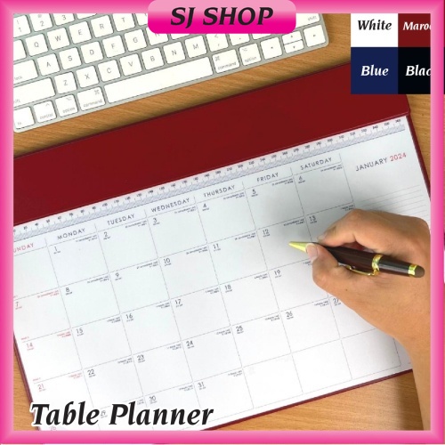 2025 Table Planner | Personal Desk Planner | Office Planner PVC Diary ...