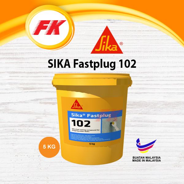5KG Sika® Fastplug-102 Ultra fast setting compound for stopping water ...