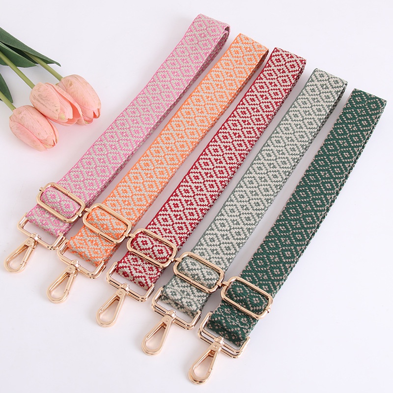 3.8cm Wide Female Bag Accessories Crossbody Shoulder Strap Diamond ...