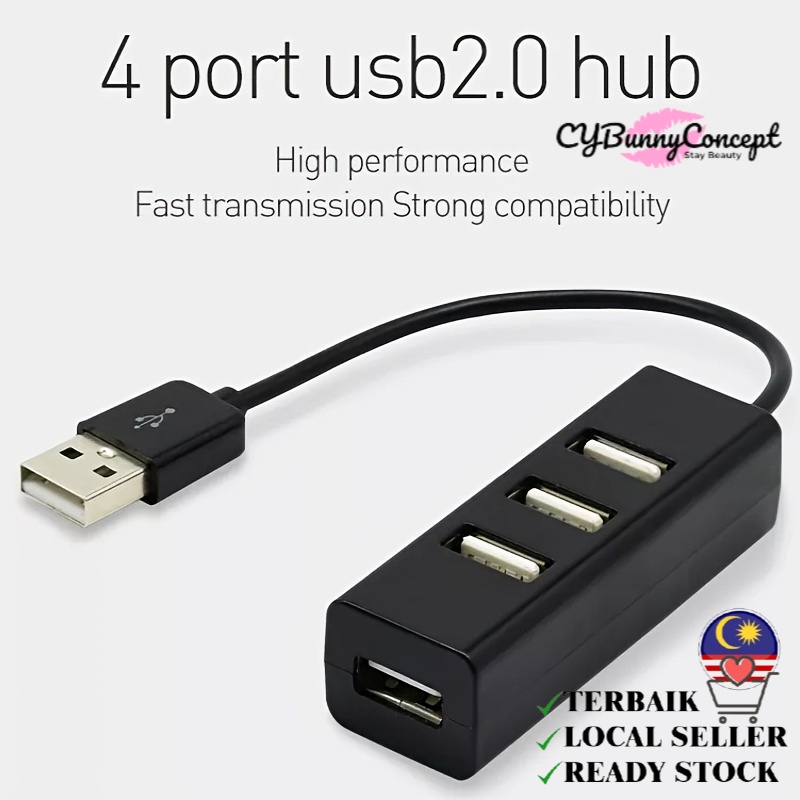 CYC 30CM USB HUB 4 Port Super Hi-Speed High Quality Computer Extension ...