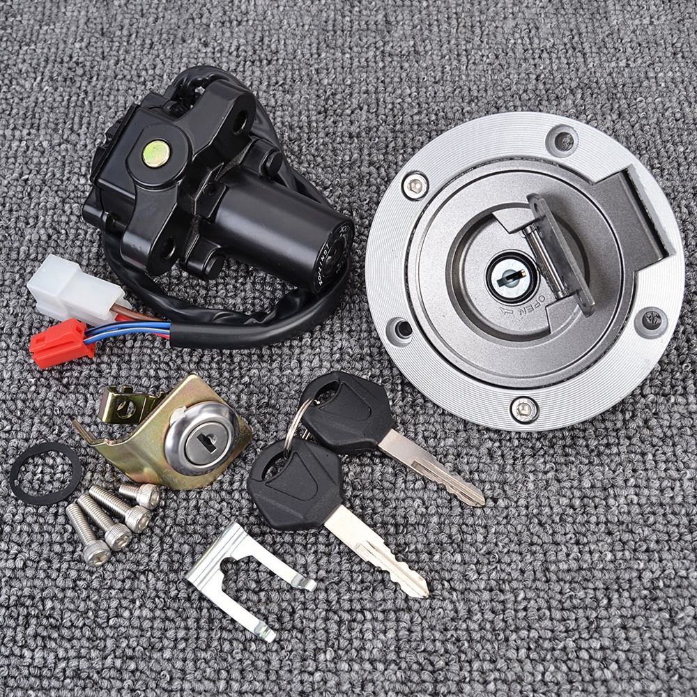 YZF-R1 YZF-R6 Motorcycle Ignition Switch Fuel Gas Tank Cap Cover Seat ...