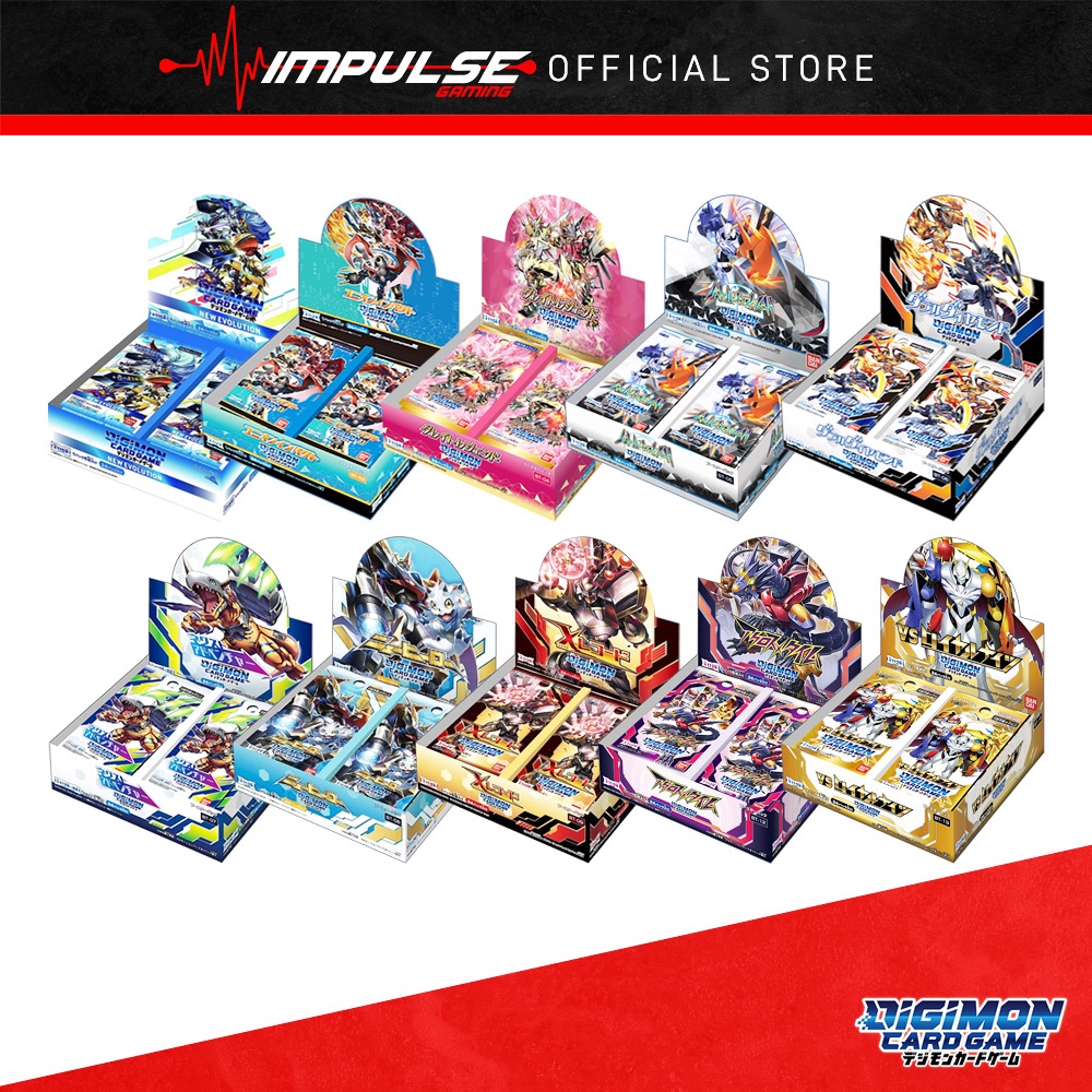 Digimon TCG Booster Box Japan Version - BT01 ~ BT15, EX01 ~ EX05, RB01 ...