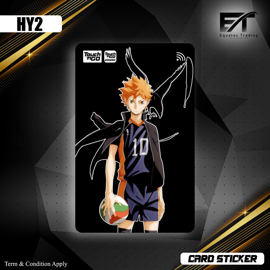 Haikyuu (Series 1)- Touch n Go NFC Sticker Skin Cover (Waterproof, High ...