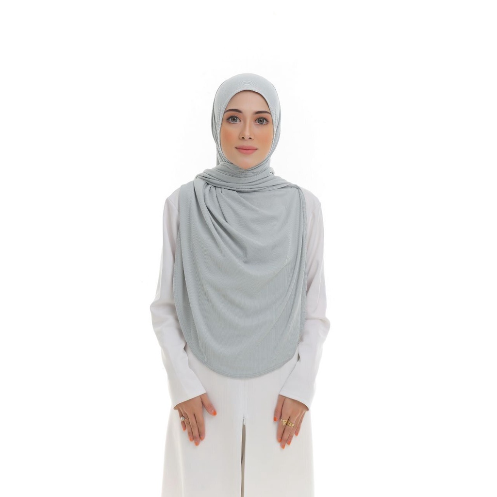 SHAWL MALAS HALF MOON COTTON (SELESA, IRONLESS) (COMBO BOLEH PILIH ...