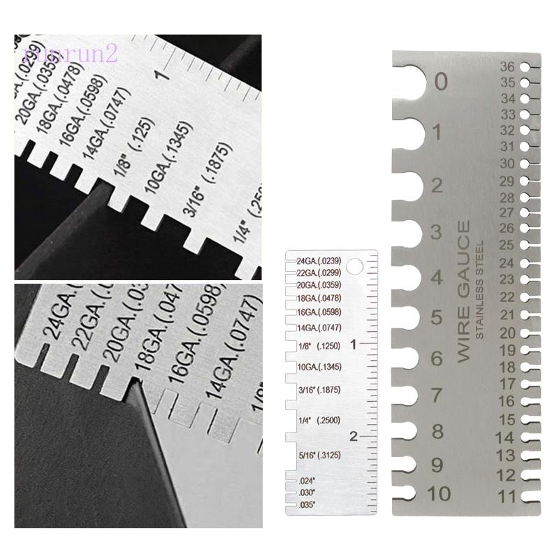 RUN Stainless Steel Mini Portable Metal Sheet Thickness Gauge Material ...