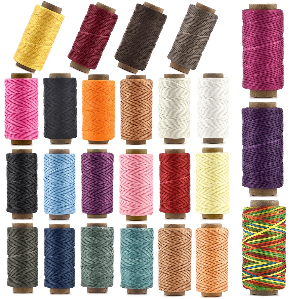 50M Thickness Waxed Thread For Leather Waxed Cord For Diy Handicraft ...