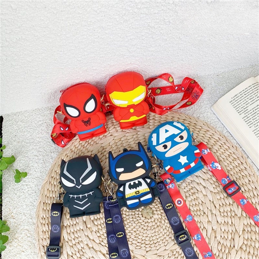 Marvel Kids Bag Cute Spiderman Ironman Batman Superman Girl Boy Bags ...