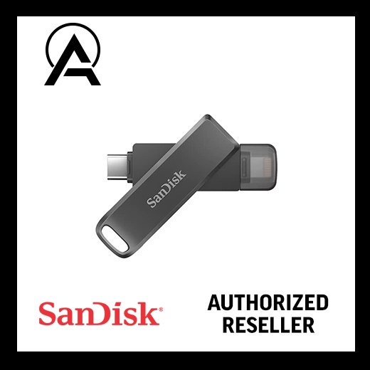 SanDisk iXpand Flash Drive Luxe SDIX70N 128GB Black iOS/Android ...