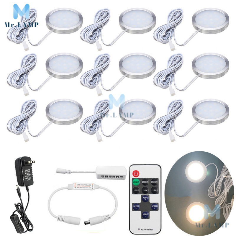 Remote Control Under Cabinet Lights 2W DC12V LED Display Case Closet ...
