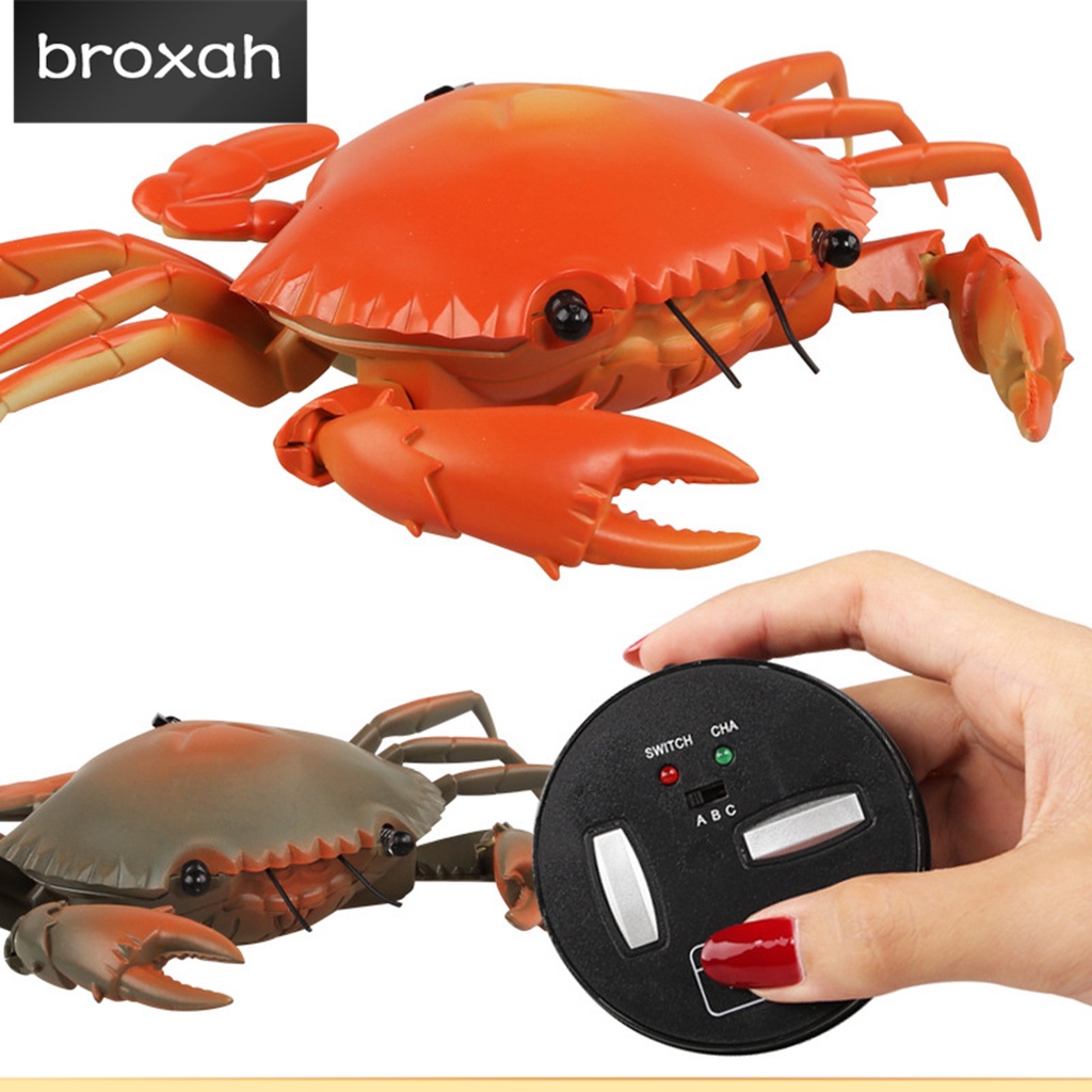 1/2 Fun and Interactive Remote Control Crab Model Toy Scary Prank Toys ...