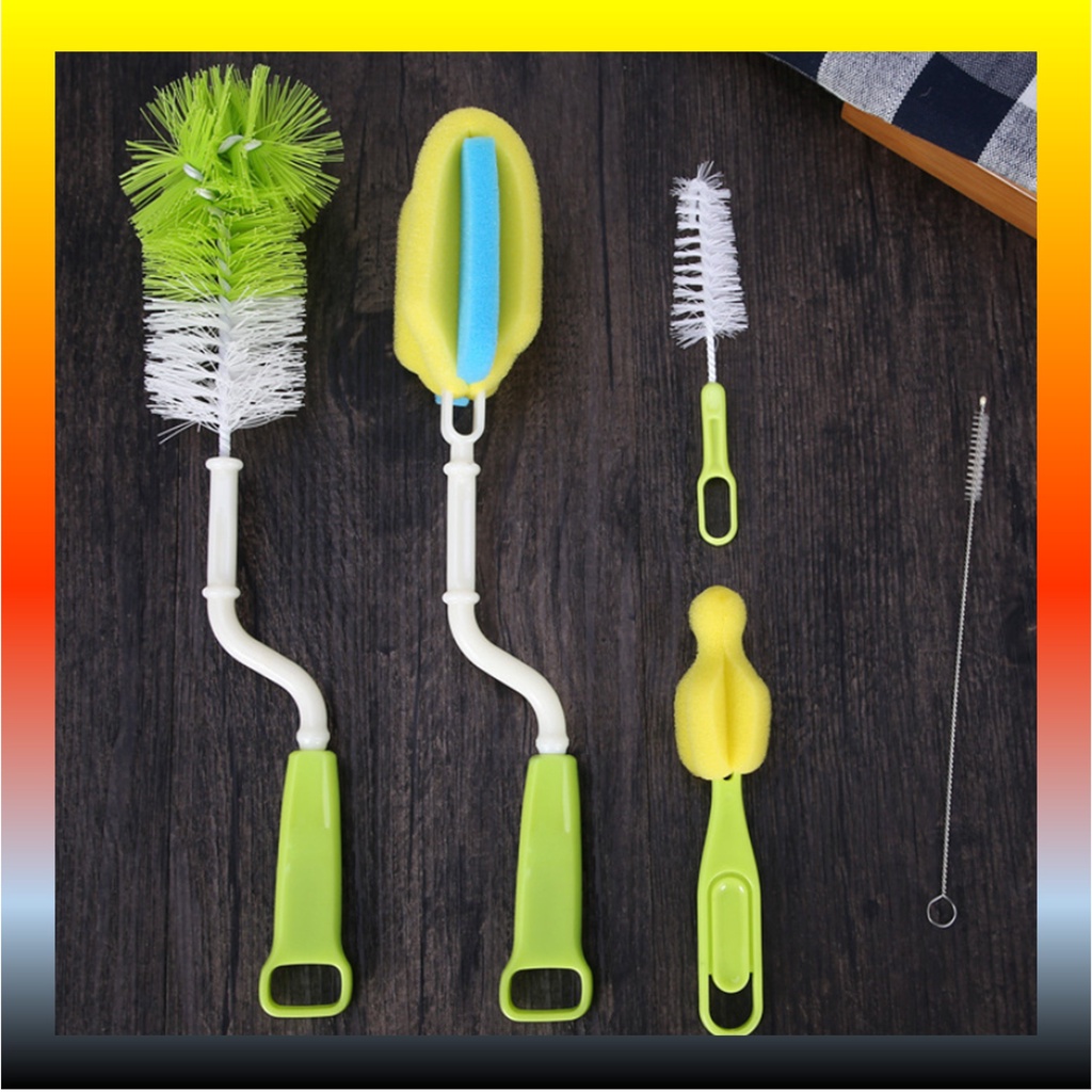 5 in 1 Straw Brush Set Berus Cuci Botol Susu Berus Cuci Botol Anak ...