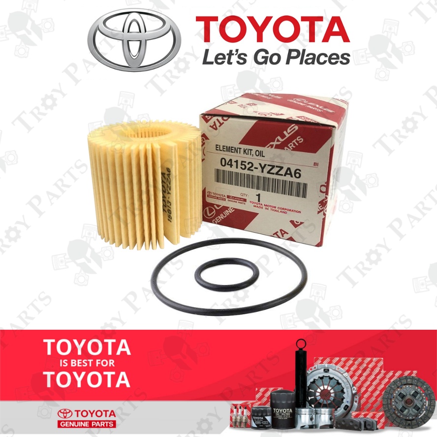 Toyota Oil Filter (04152-YZZA6 / 04152-37010) Wish Prius Altis 2010 ...