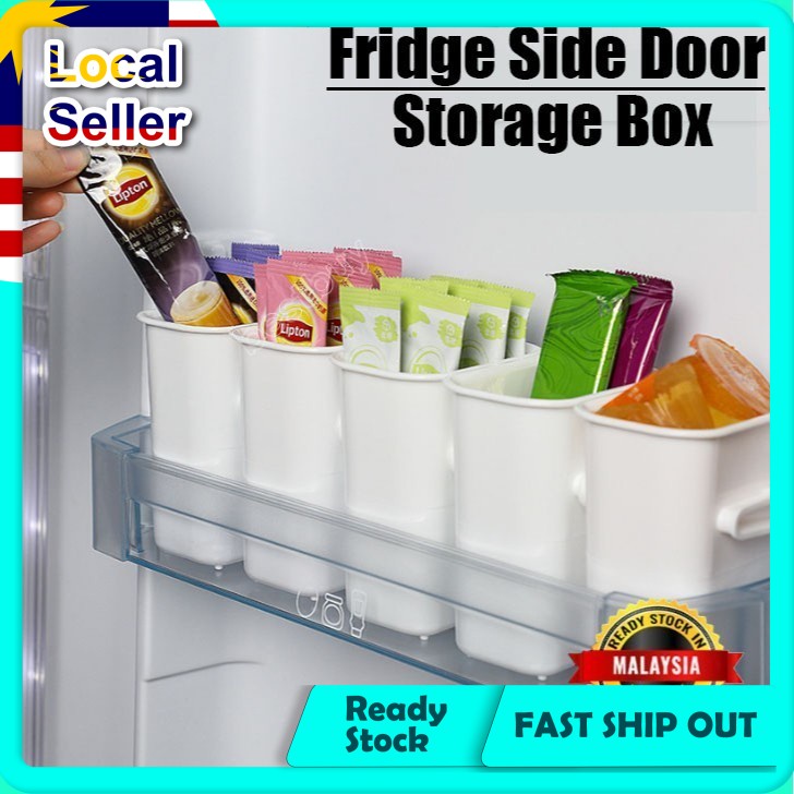 Fridge Side Door Storage Box Food Container Kitchen Refrigerator Tidy ...