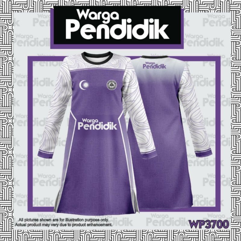 Baju Muslimah Labuh murah Couple Set Warga Pendidik Muslimah Short ...