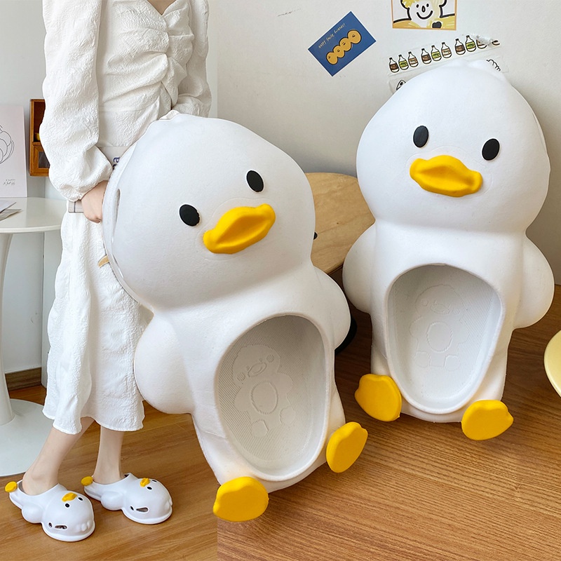 Duck Slippers Female Summer Cute Cartoon Indoor Outdoor Wear Anti-slip ...