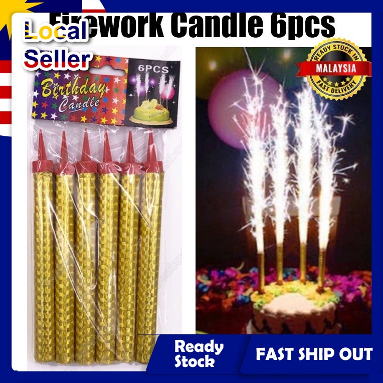 Firework Candle 6pcs 12cm & 15cm | Shopee Malaysia
