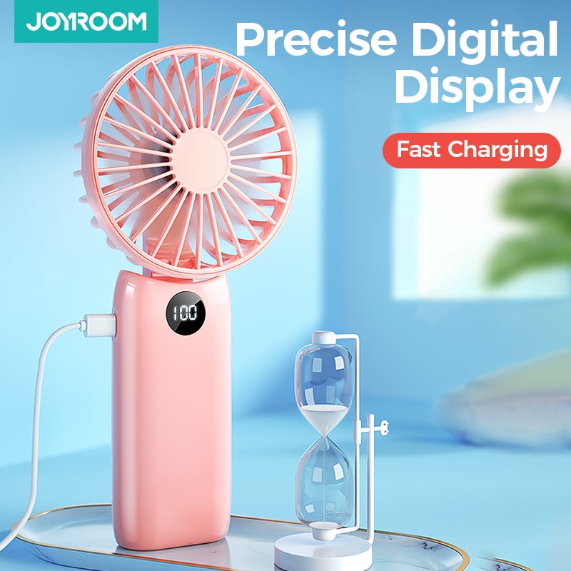 Joyroom Portable USB Handheld Fan 10000mAh Electric Recharge Fans with ...