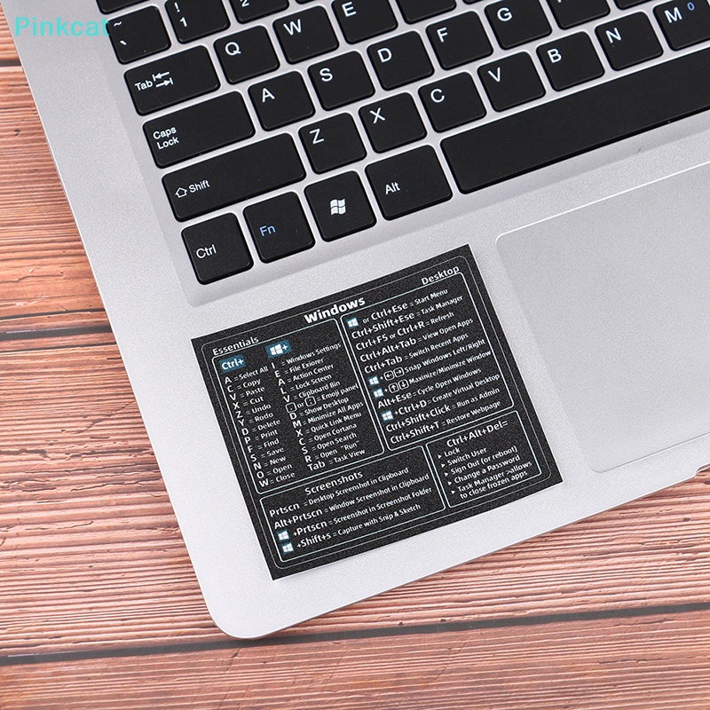 Pinkcat 14 Windows PC Reference Keyboard Shortcut Sticker Adhesive for ...