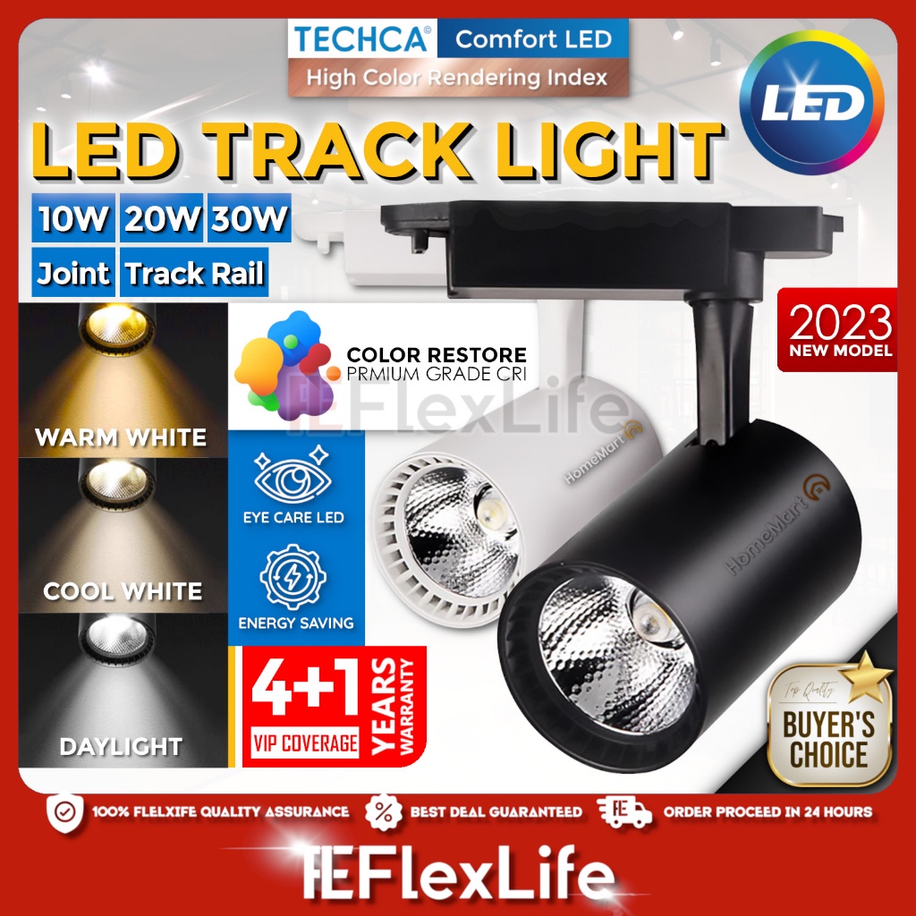 LED Track Light 10W 20W 30W Spotlight Ceiling Lighting Spot Light Lampu ...