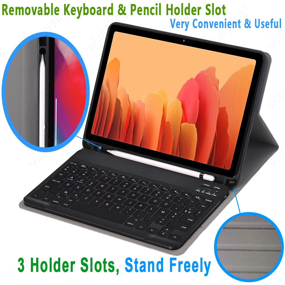 For Samsung Galaxy Tab S7 S8 S9 S10 S10 FE S10 FE+ Case Bluetooth ...