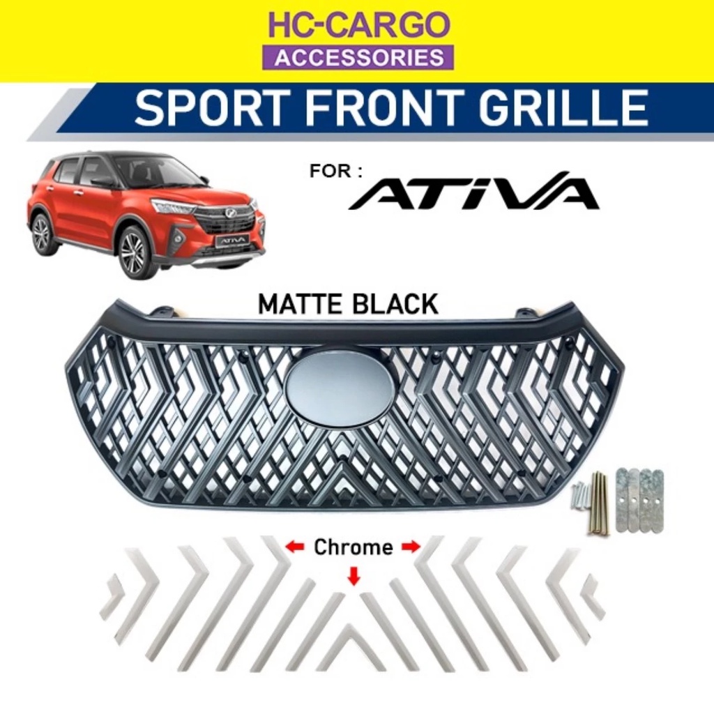 Hc Cargo Perodua Ativa D55L Front Grill Lexus Design ABS Chrome Plating ...