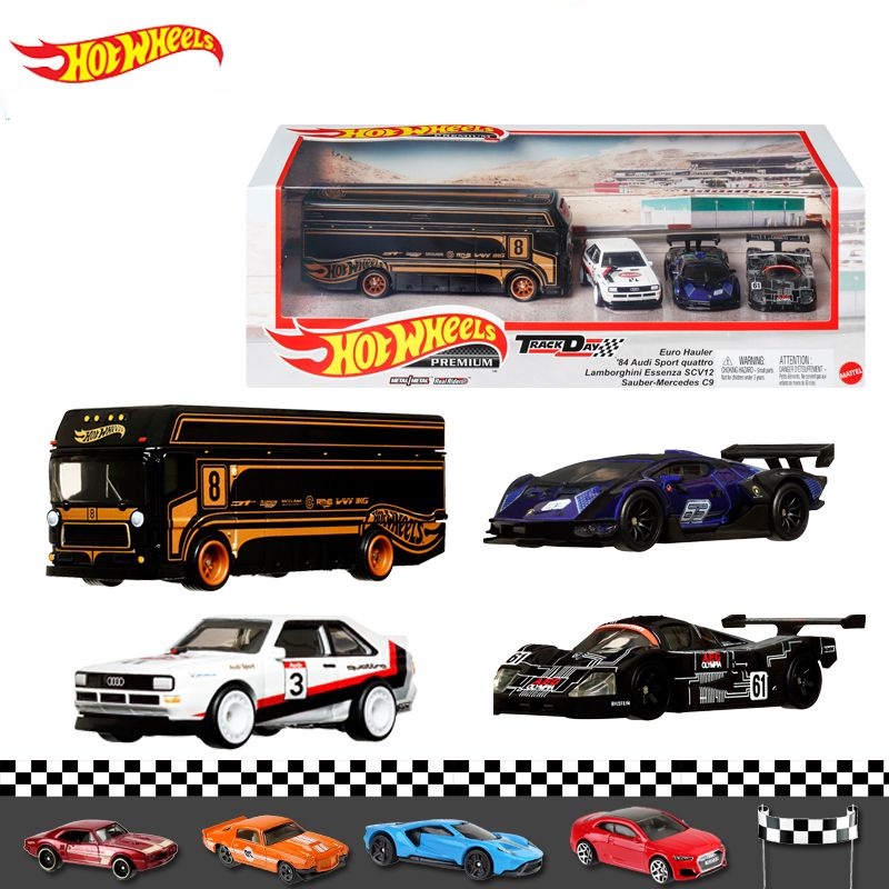 Hot WHEELS/HOT WHEELS 4 Gift Box Track Day Track Day Garage Scene ...