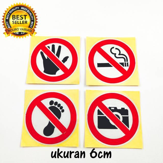Sticker cutting sticker Embossed Foot Hand Camera DONT TOUCH Camera ...