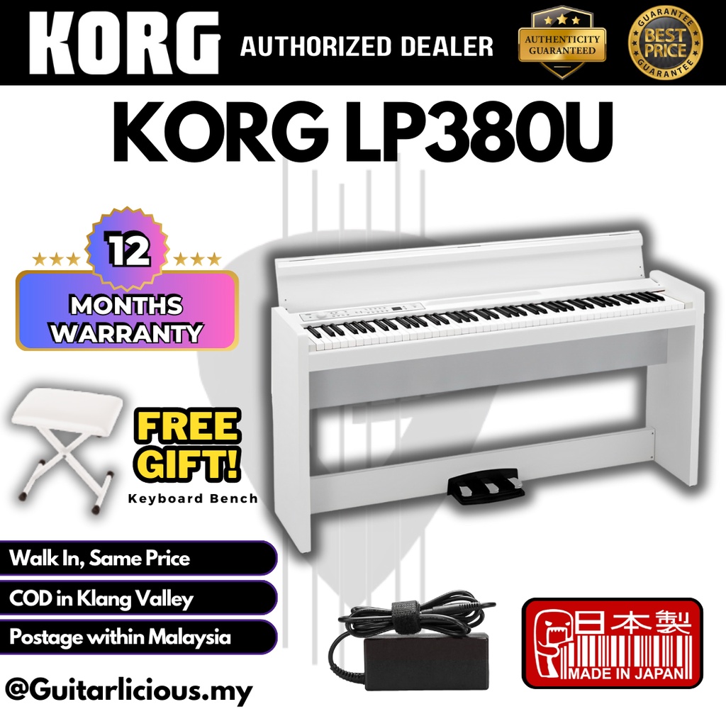 Korg LP-380U Digital Home Piano - White / Made in Japan ( LP380U ...