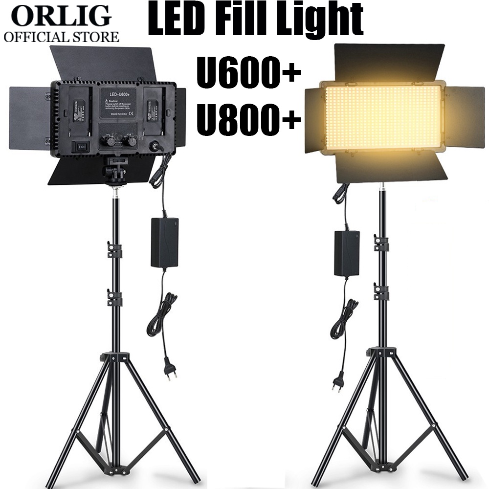 DSLR Camera PRO LED Fill Light U600+ U800+ For Indoor & Outdoor Dual ...