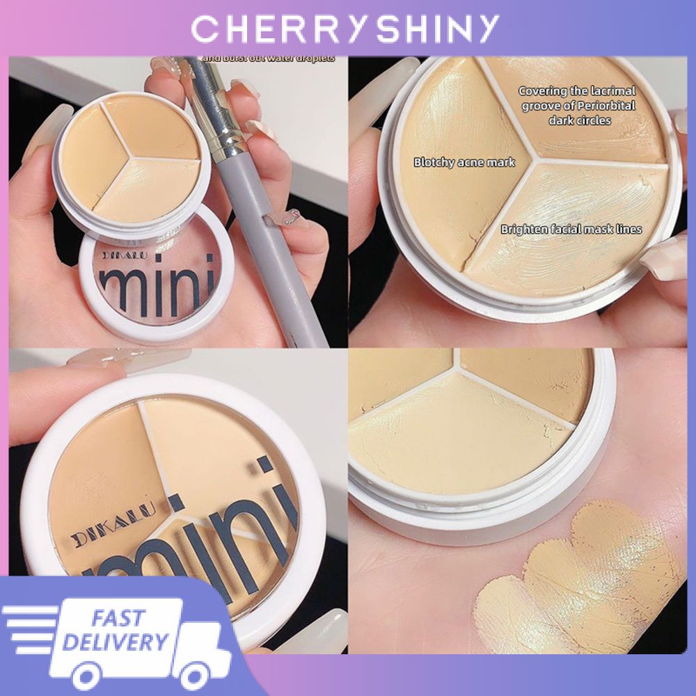 HOT! Dikalu Three-color Concealer Concealer Disc To Cover Face Spots ... HOT! Dikalu Three-color Concealer Concealer Disc To Cover Face Spots ...