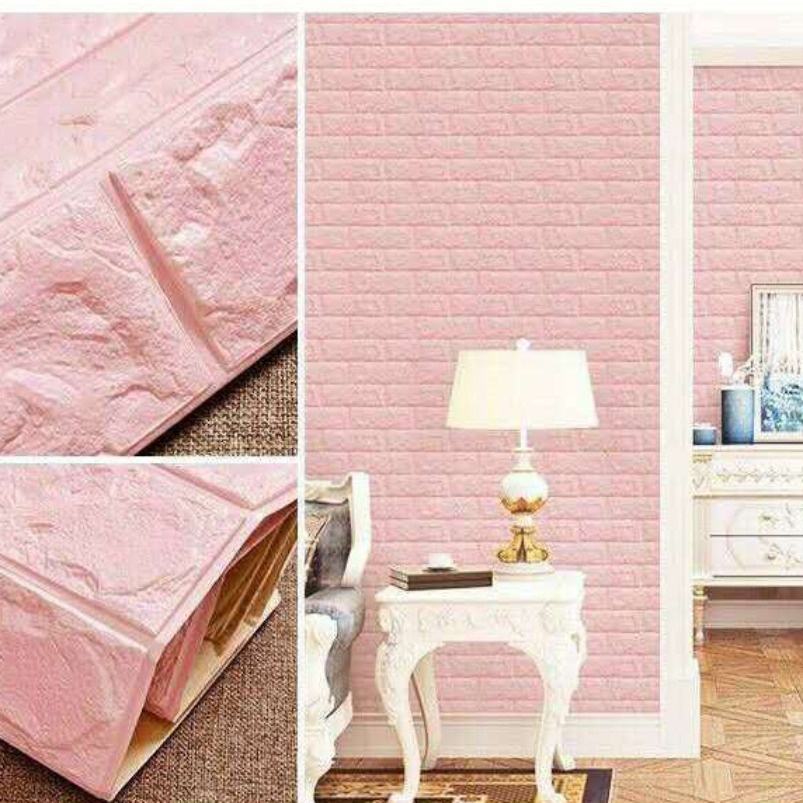 Wallpapers Adhesive 3D Foam Wall Paper Foam Sticker Wallpaper Brick ...