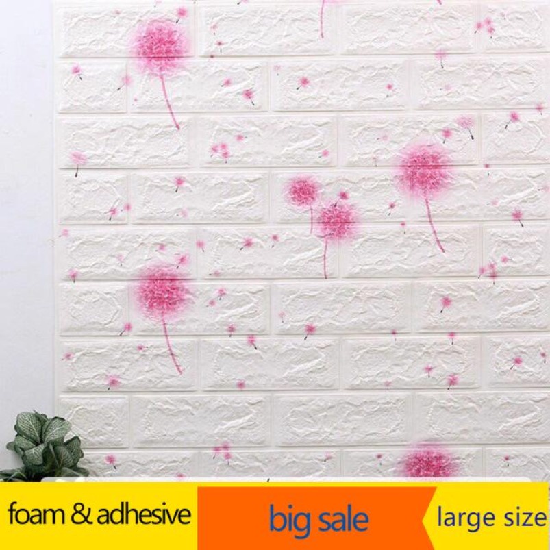 Wallpapers Adhesive Wall Paper Dinding 3D Walpaper Foam Adhensive ...