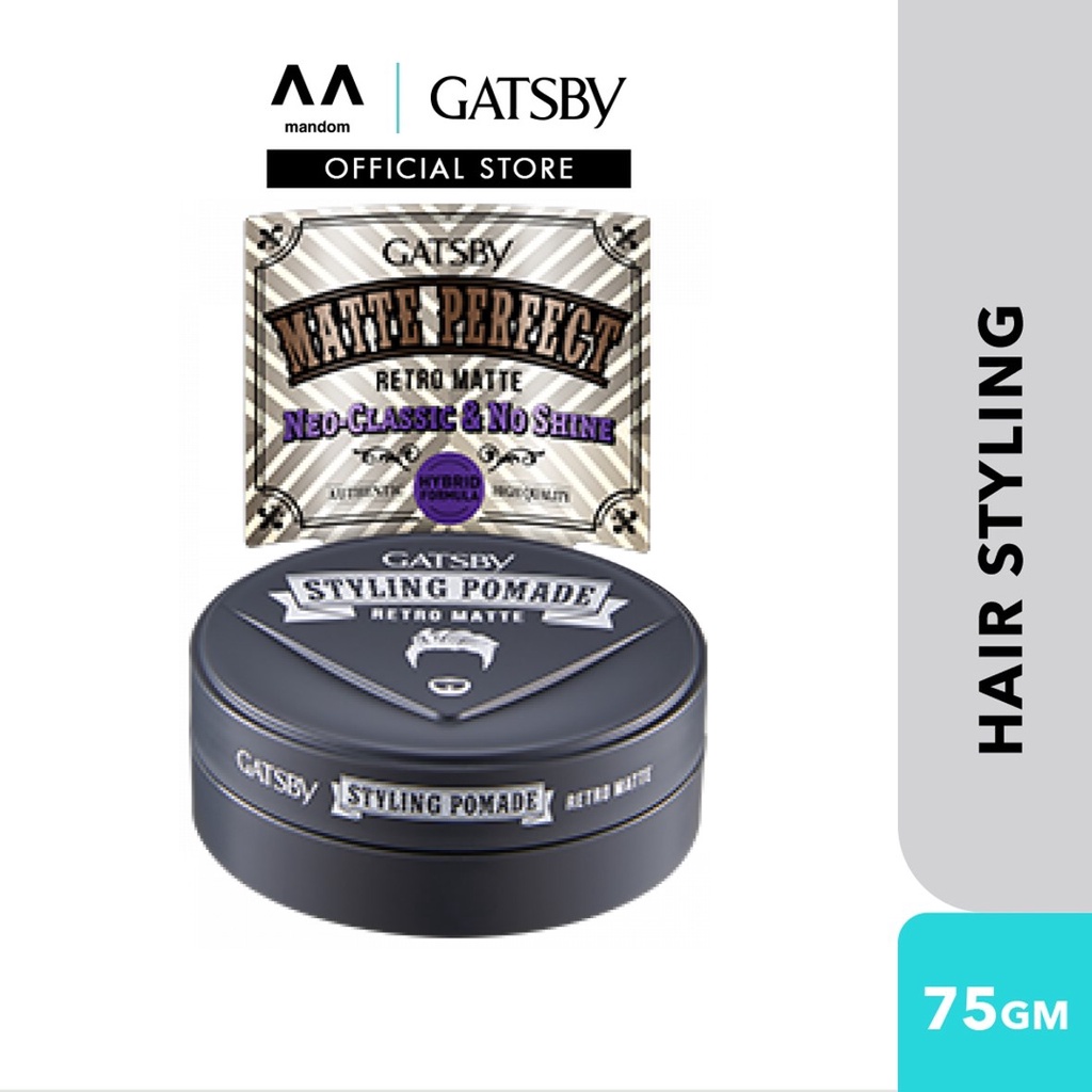 Gatsby Hair Styling Pomade Classy Urban Dry Retro Matte Supreme Hold ...