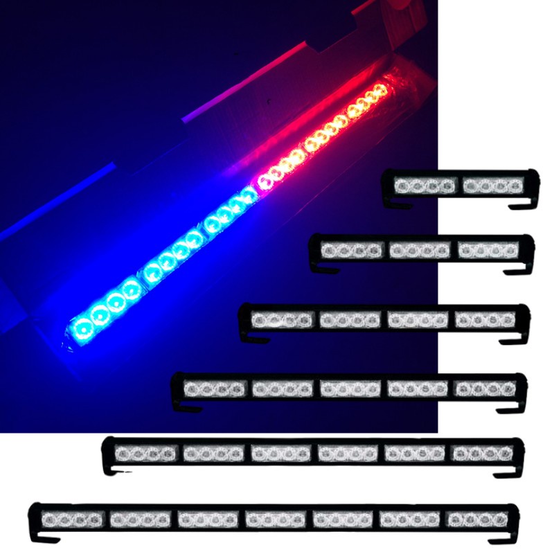 12v Car Styling Led Bar Grille Warning Light Police Fire Ambulance Auto ...