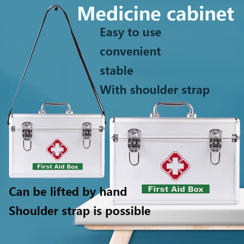 First aid kit Medical Box Empty first aid kit box aluminum medicine box ...