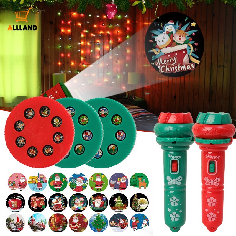 24 Patterns Christmas Flashlight/ Cartoon Santa Claus Rotate Slide ...