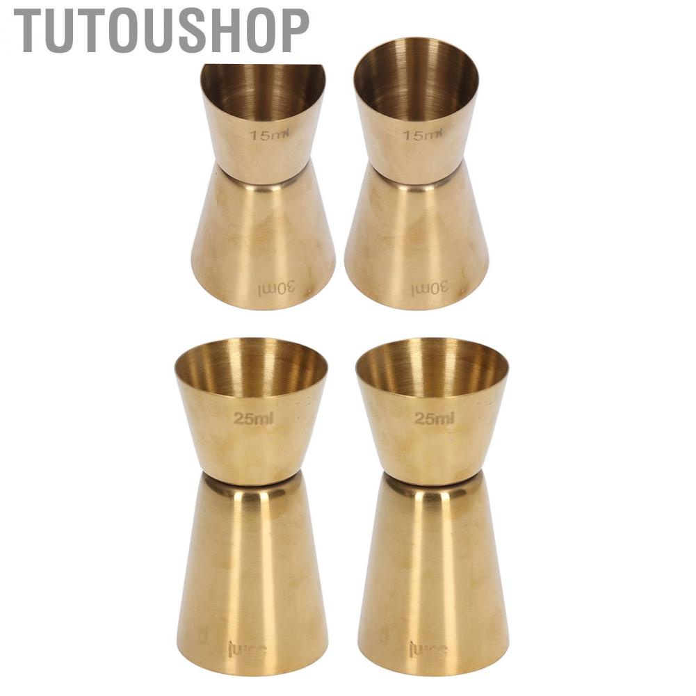 Tutoushop Stainless Steel Jigger Cocktail Double Measure Mixing Drinks ...